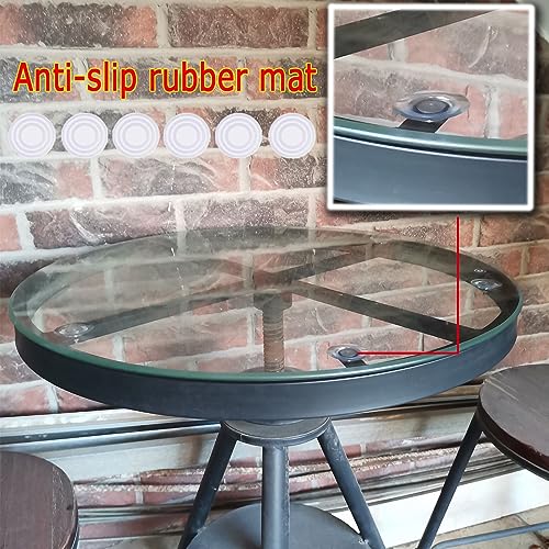 SNWGPLY Tempered Glass Round Table Top, Round Dining Table, Round Glass Table Top Replacement, High Load-Bearing, Safe and Stable, for Conference Tables, Waiting Room Tables