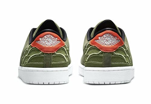 Nike Men's Air Jordan, Oil Green/Black-chile Red-whit, 12