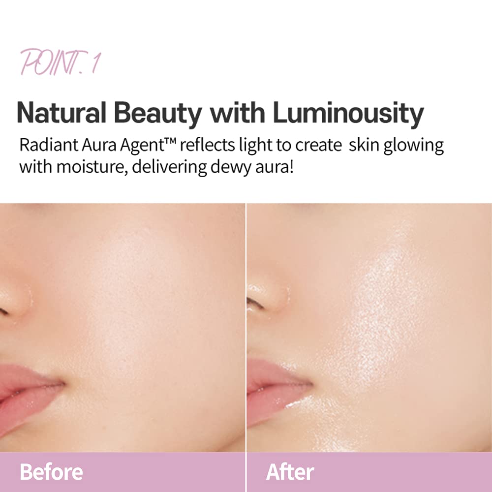 ETUDE Nymph Aura Volumer #3 Transparent Nymph Aura (21AD) | Makeup Multi-Cream for Moisturized and Radiant-Looking Skin
