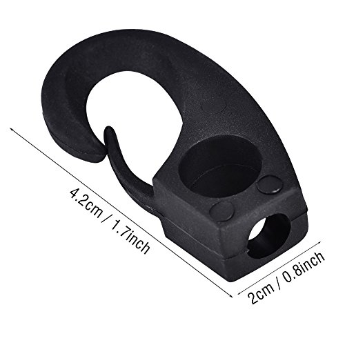 Dilwe Kayak Lashing Hook, 6 Pcs Multi Purpose High Strength Nylon Clip Lashing Hooks for Kayak Canoe Bungee