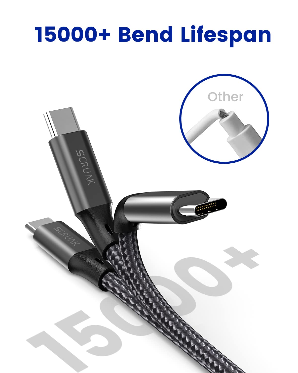SCRUAK Extra Long iPhone Charger Cord 16Ft, 16 Feet USB C to Lightning Cable Fast Charging Nylon Braided iPhone Charger Cable for iPhone 13/13 Pro/13 Pro Max/12/11/Max/XS/XR/8, iPad, AirPods Pro