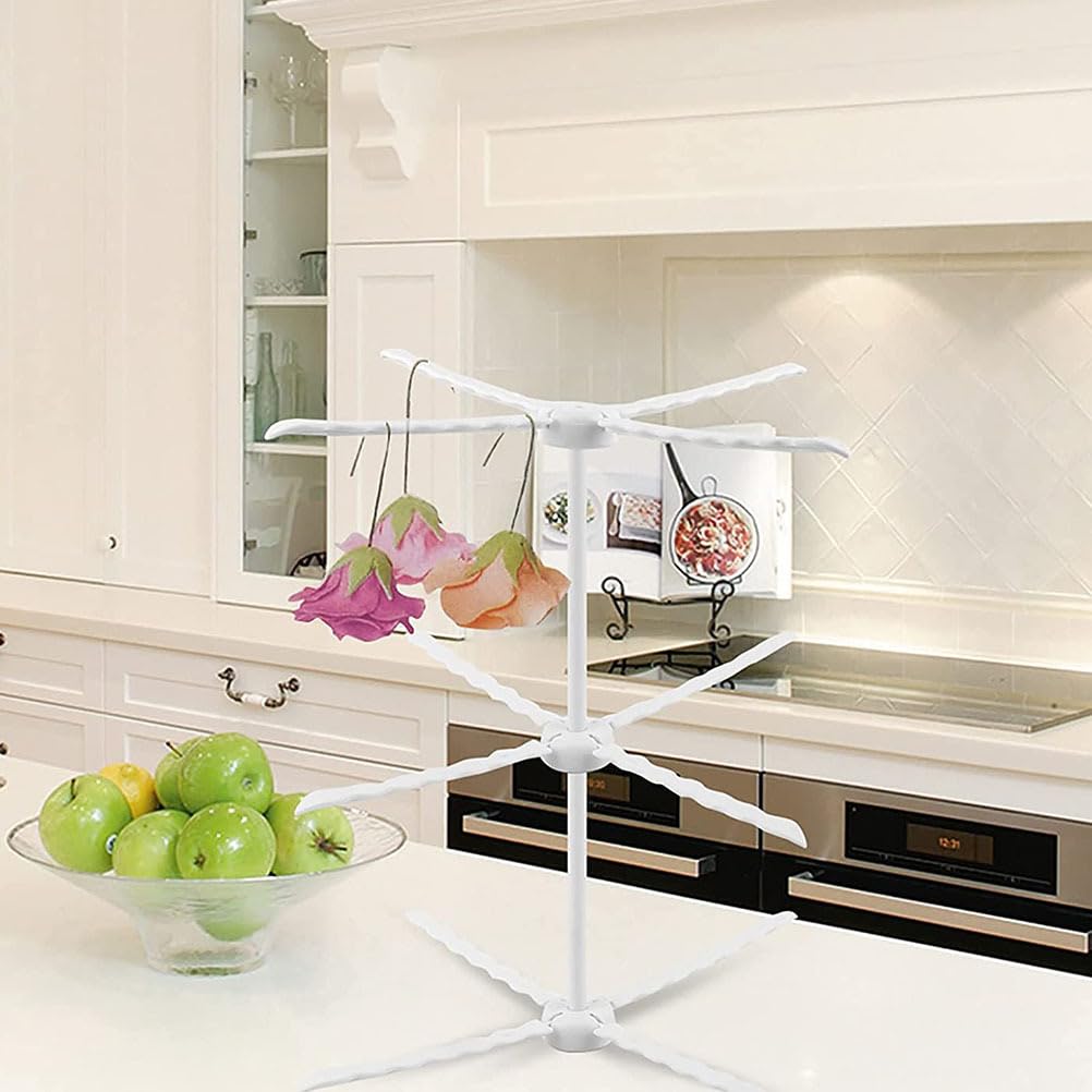 PRETYZOOM 2pcs Drying Rack Decor Foldable Clothing Rack Fresh Pasta Dryer Flower Dryer Stand Flower Drying Holder Fondant Flower Dry Rack Collapsible Flower Stand Tool Flowers Air