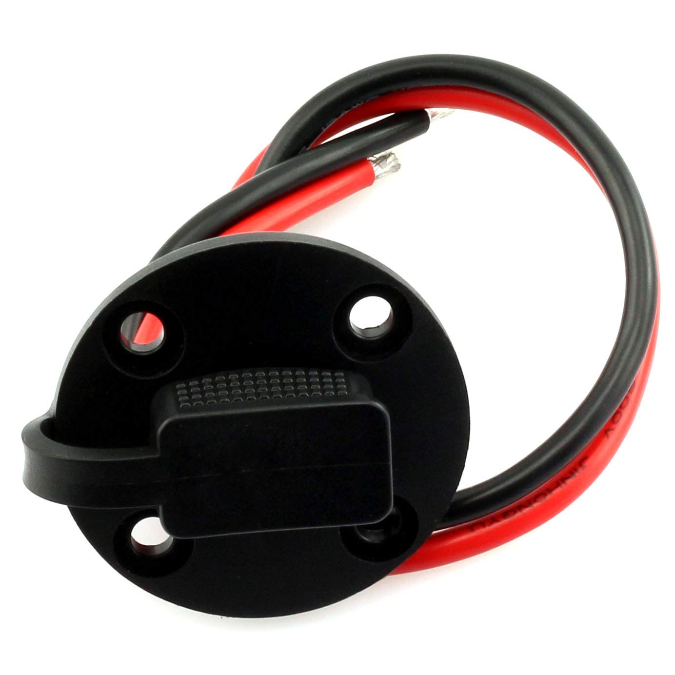 E-outstanding 1PCS SAE Weatherproof Socket Sidewall Port Single Head Line 25cm Solar Quick Connect Panel Mount 12AWG