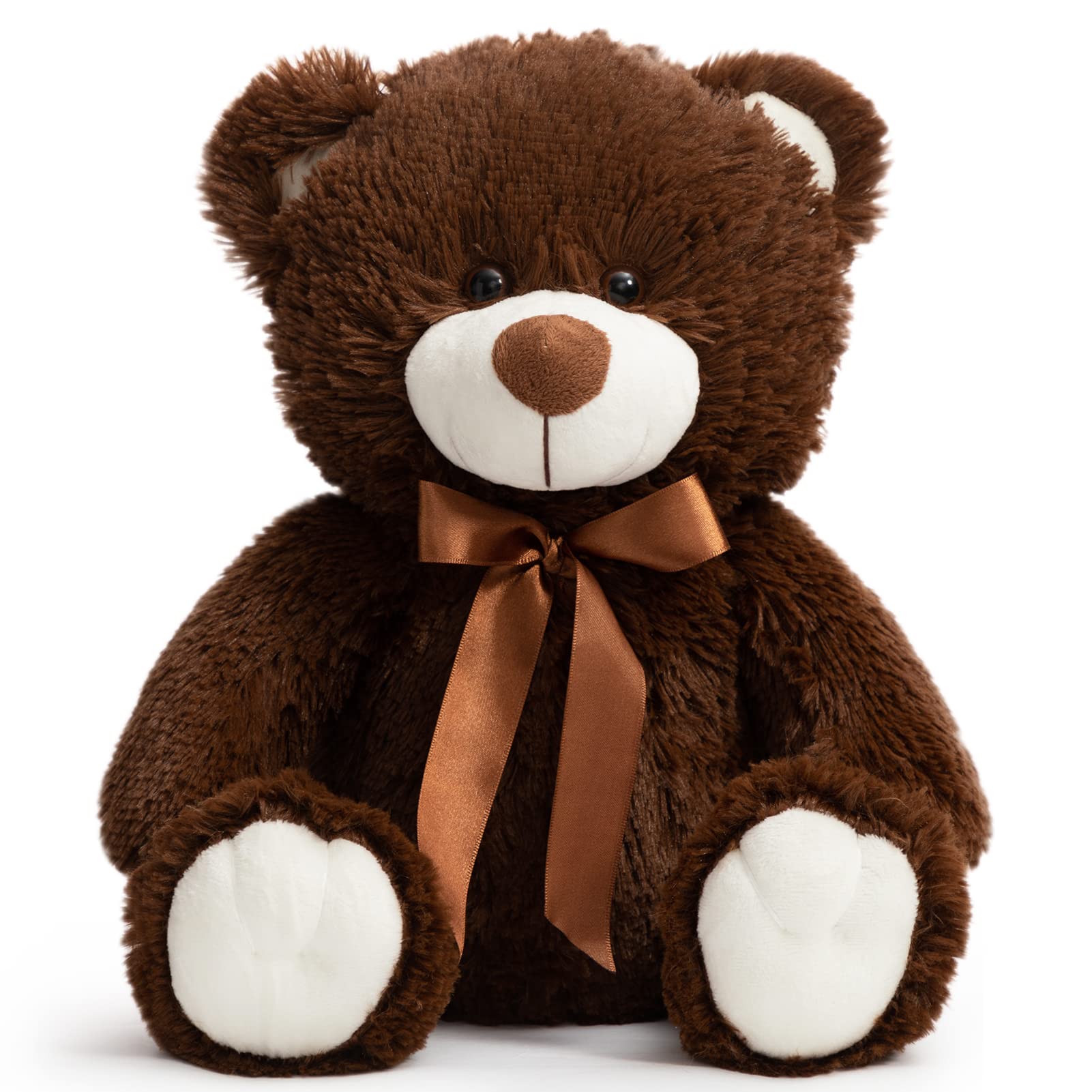 HOHO Super Color Teddy Bear Stuffed Animals Plush Stuffed Bear Congratulations Baby Shower Birthday Pink 14 inch