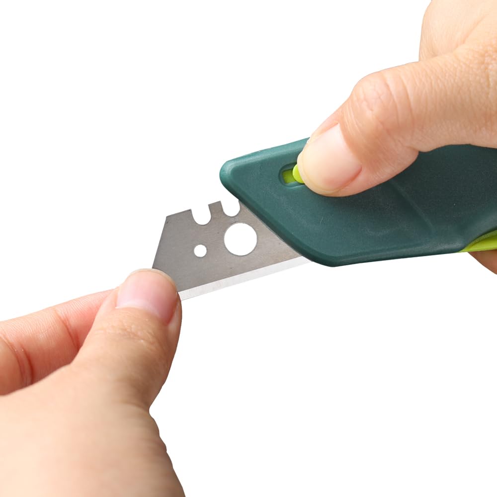 Nova Smart-retracting Squeeze Trigger Knife, Safety Box Cutter, Utility Knife, Ambidextrous Design, Replaceable and Durable Blade, Ideal for Cutting Boxes