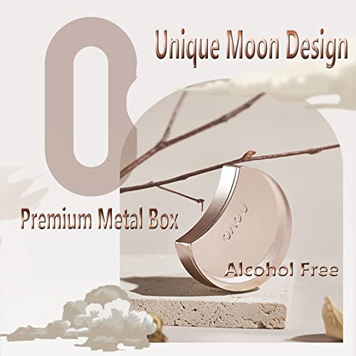 Grospe 3PCS Solid Balm Moon Solid Perfume Portable Pocket Balm Perfume Perfect for Travel Use Natural Fragrance Perfume for Men and Women (01# 02# 03#)