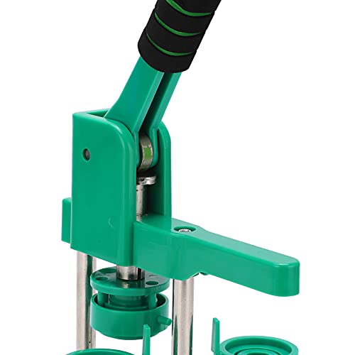 Diydeg Button Maker Machine, Plastic Iron DIY Round Pin Maker Badge Button Maker Press Machine Badge Punch Press, 1000 Button Parts Supplies, Button Badge Maker Machine for Child