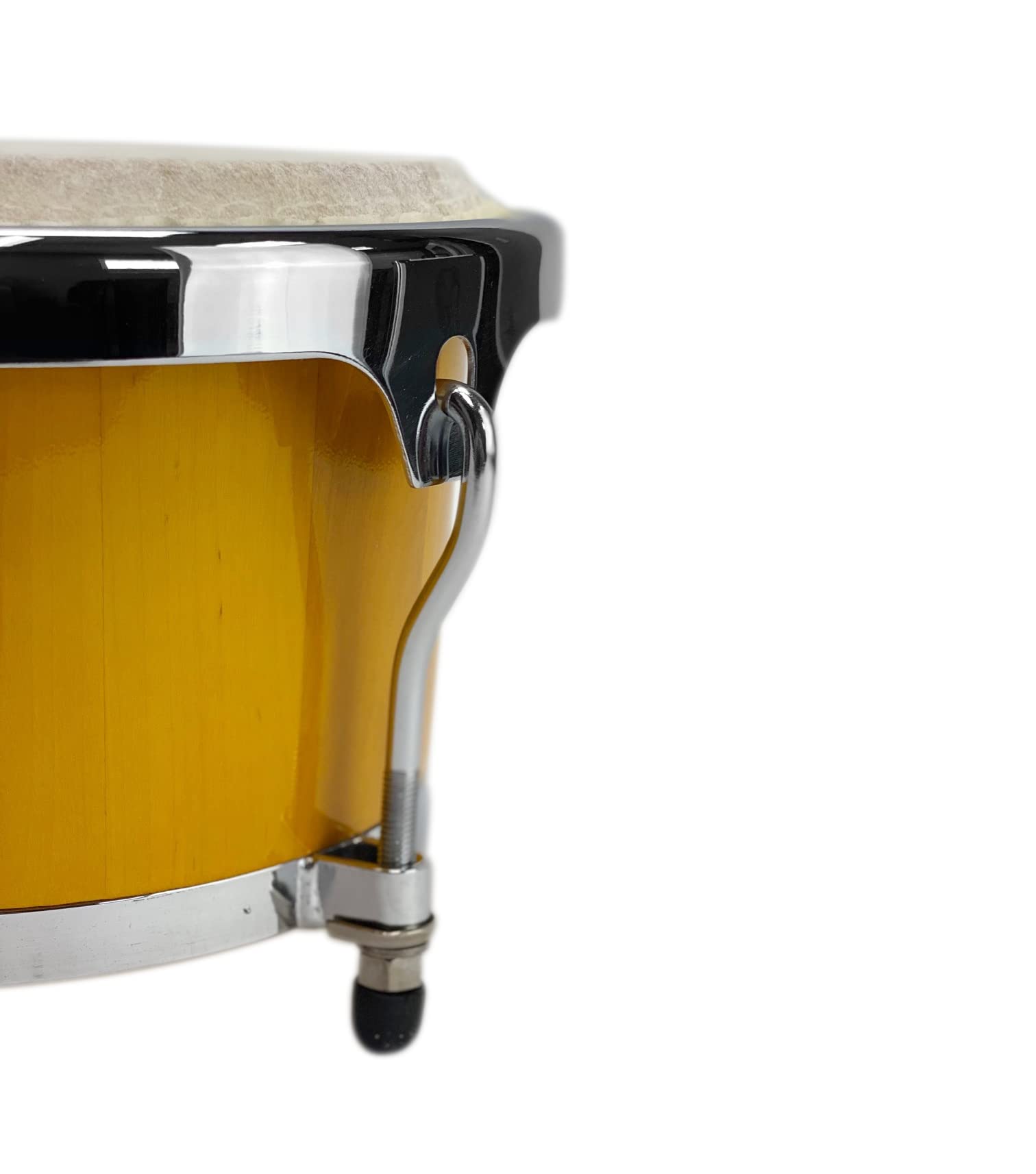 Zenison - BONGO DRUMS 8+9" SET, NATURAL WOOD Dual Bongos WORLD LATIN Percussion