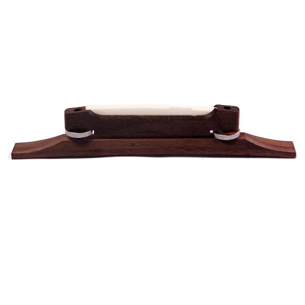 WINOMO Archtop Guitar Rosewood Bridge with Bone Saddle