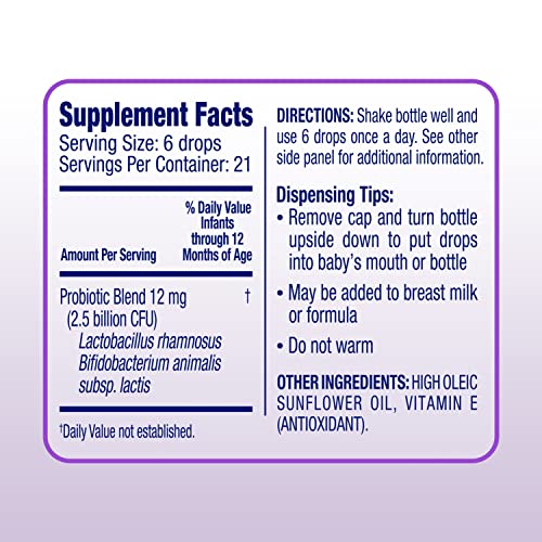 Enfamil Baby Formula Infant Probiotics Dietary Supplement, Dual Probiotics for Immune and Digestive Health, 0.3 Fl Oz