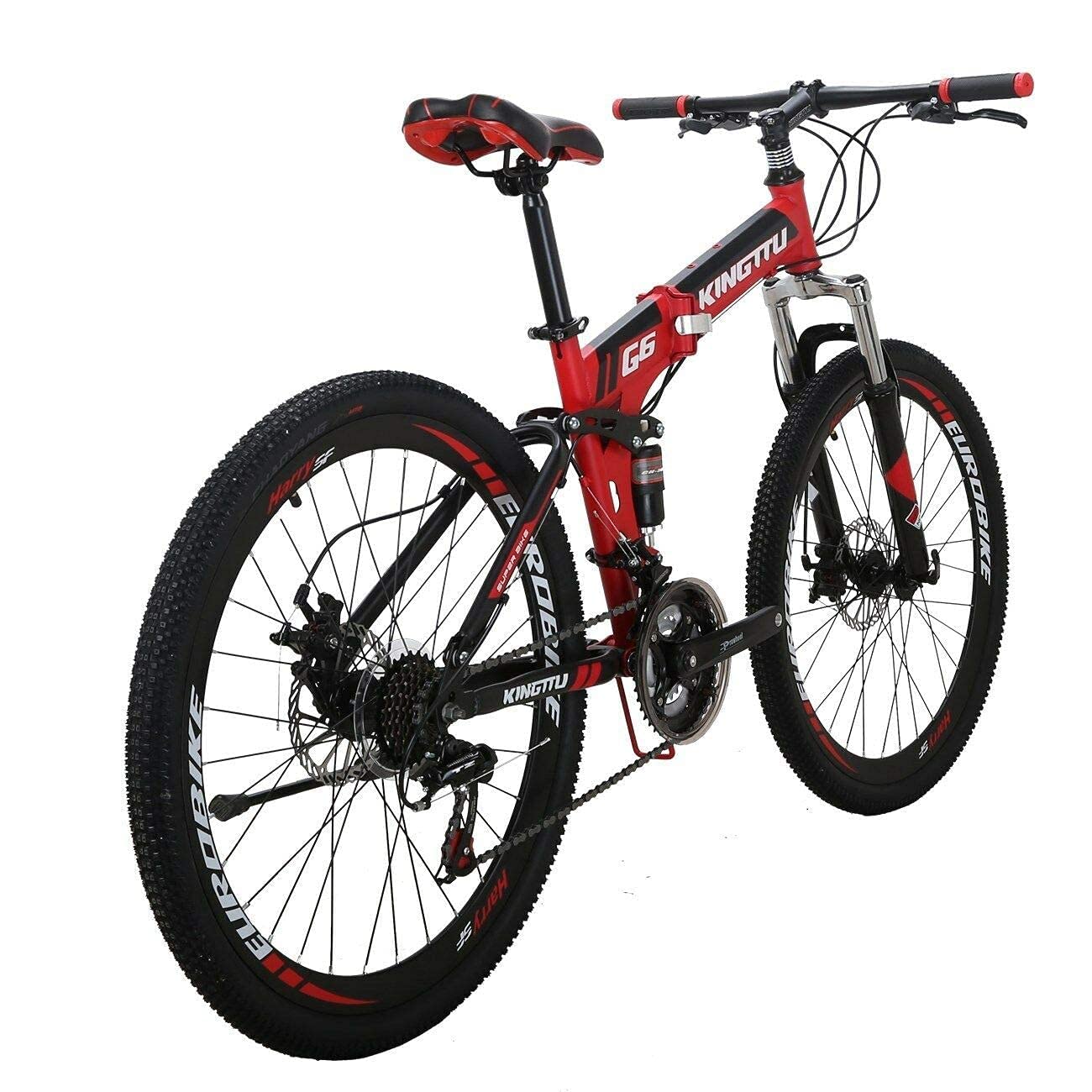 EUROBIKE 26 Inch Mountain Bike Folding Bicycle 21 Speed 3 Colors (G6 Green)