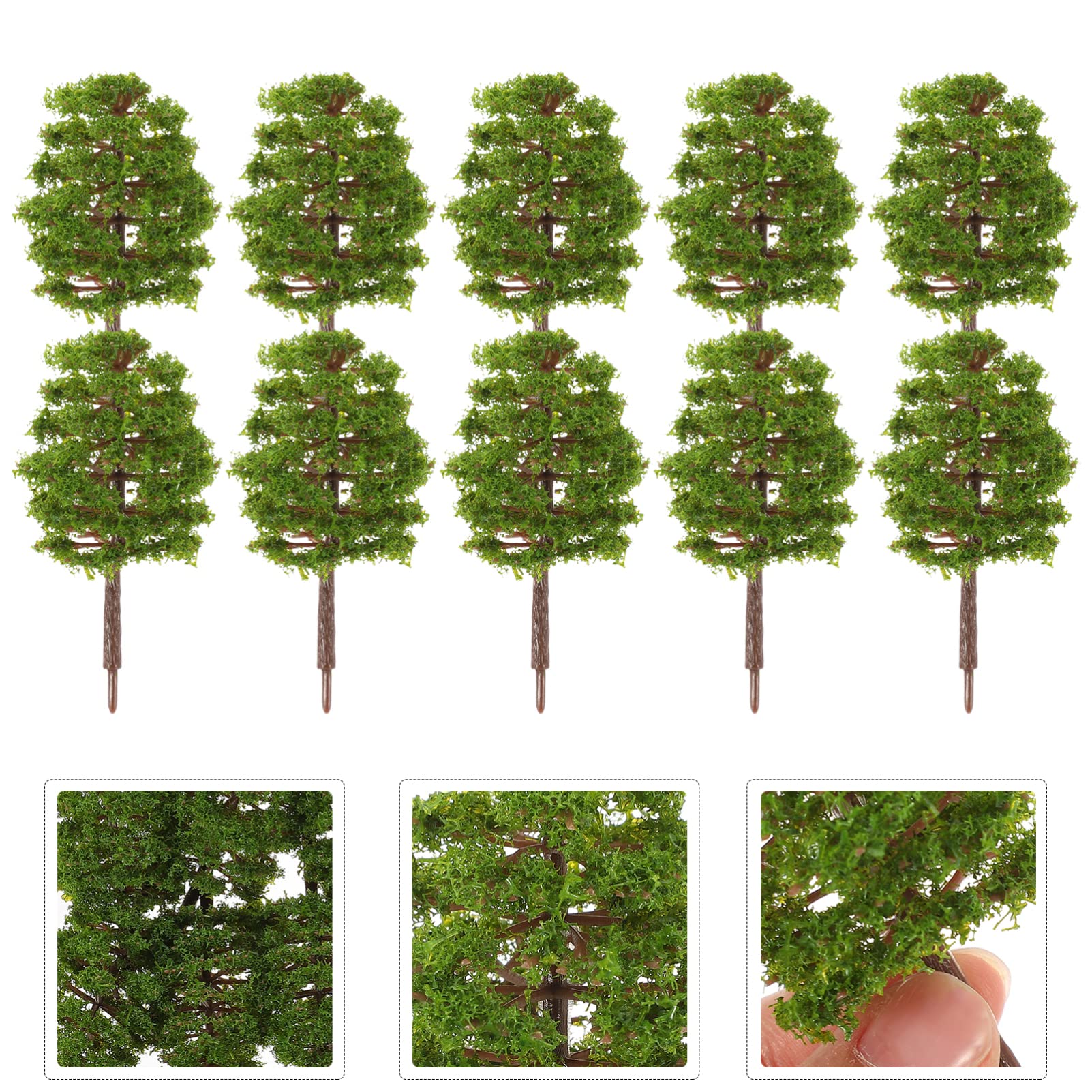 DOITOOL 20pcs Mini Animal Figurines Artificial Plants Diorama Models Miniature Landscape Trees Tree Cake Decorations Diorama Supplies Diorama Trees N Scale Trees Christmas Accessories Gt