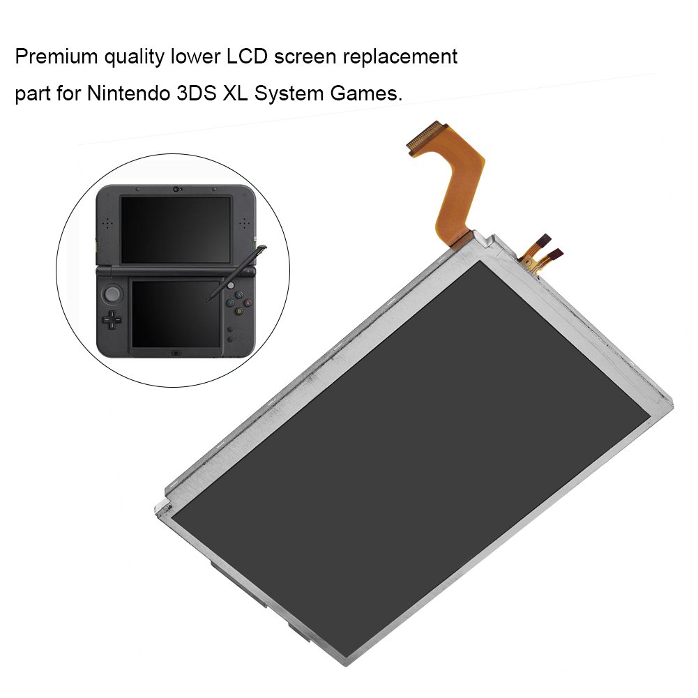Zetiling Replacement Top Upper LCD Screen Display, Upper LCD Screen for 3DS XL, Replacement LCD Screen Display Parts Accessories for 3DS XL System Games(Upper Screen)