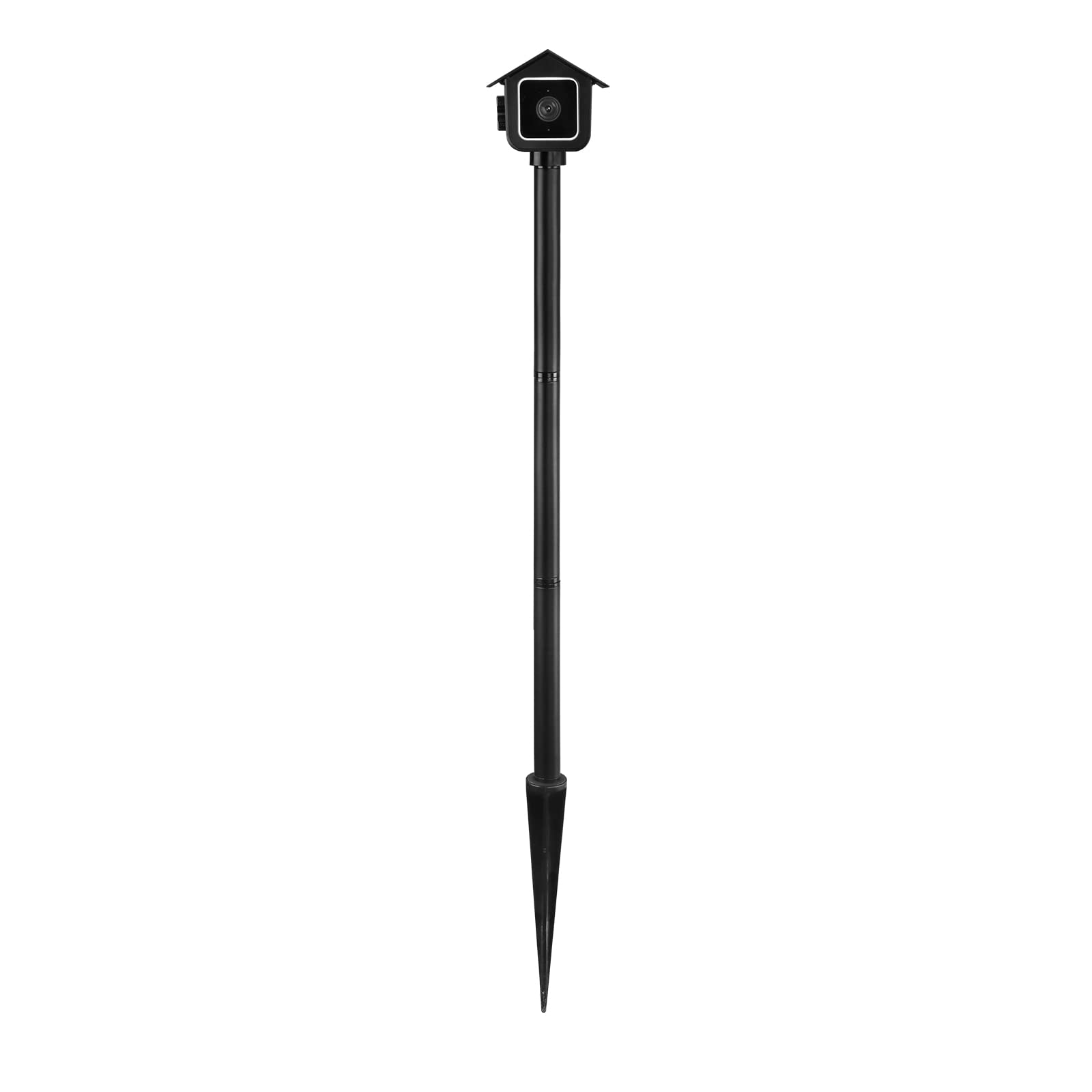 Holicfun Adjustable Ground Stake Mount with Weatherproof Cover for Wyze Cam v3 and Wyze Cam v3 Pro Camera, Black