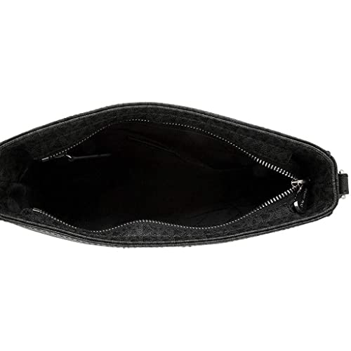 Michael Kors Jet Set Large Messenger Bag Crossbody Black MK Signature