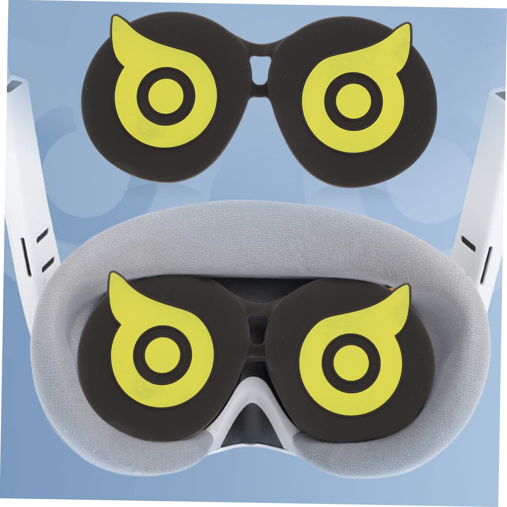 DOITOOL Earphones Ear Piece 2pcs Anti-scratch Protector Compatible for pico Sunproof Pad Cover Cushion Yellow Lens Vr Glasses Compatible with pico Vr Accessories Vr Accessories