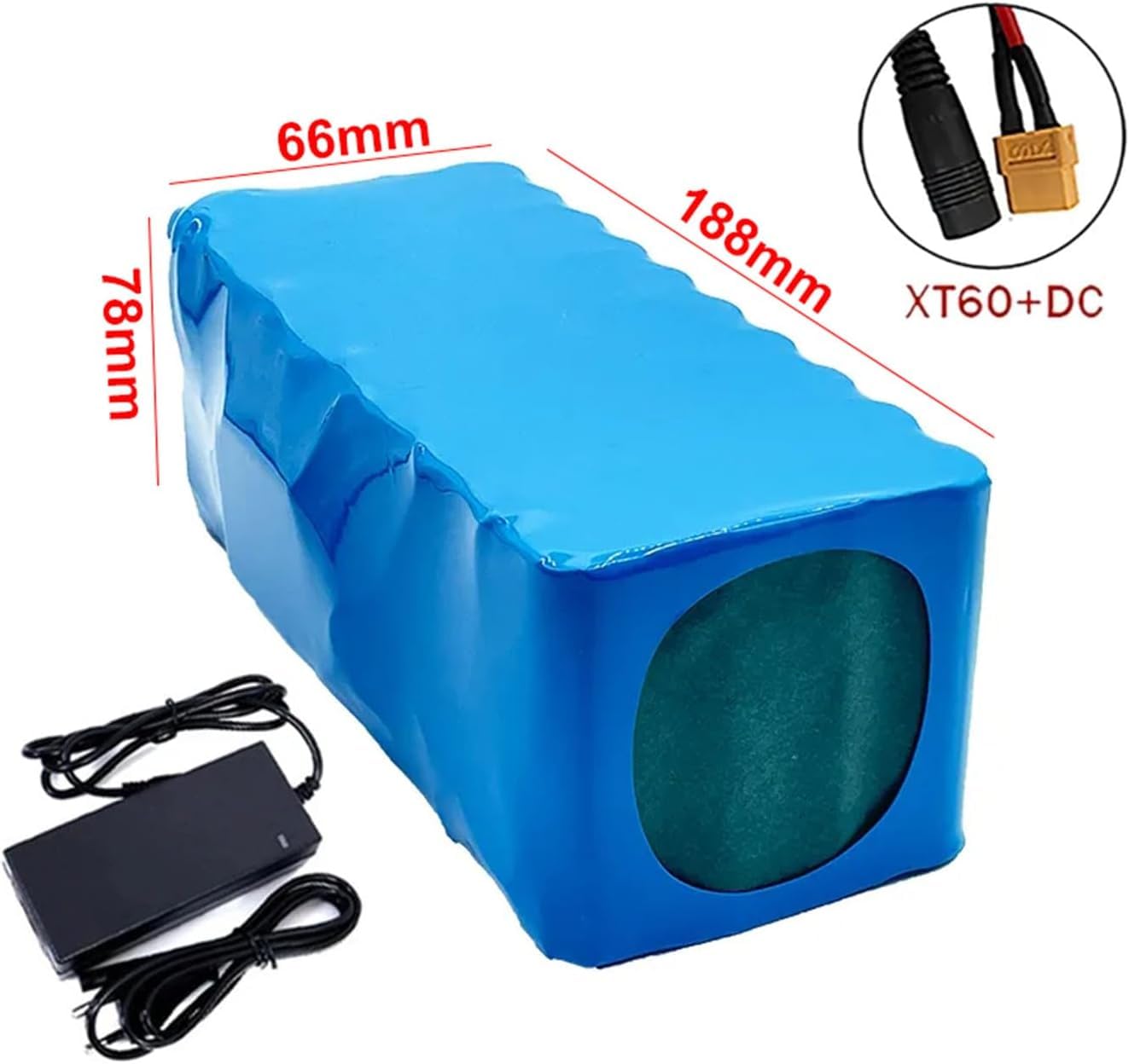 EsaSaM 36V 20Ah Electric Bicycle Battery,10S4p Lithium Battery Pack,with 42V 2A Charger,for 250W-1000W Electric Bicycle Scooter