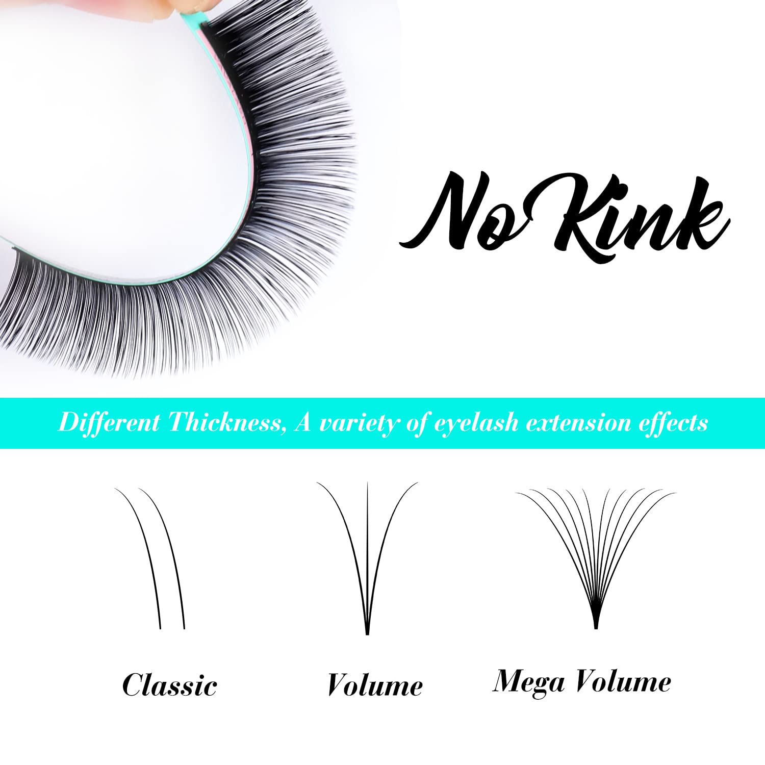 Eyelash Extensions 0.05 C Curl 13mm Lash Extensions Supplies Individual Lashes Premium Silk Volume & Classic Lash Soft Matte Dark Professional Eyelashes Extension (0.05-C-13mm)