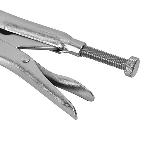 KEILEOHO 6 Pack 11 Inches C Clamp Locking Pliers with Swivel Pads, Heavy-Duty Locking Pliers, Woodworking Clamps Set, Adjustable Nickel Plated C Pliers