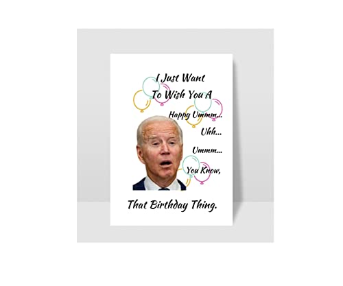 Funny "Joe Biden" Inspired Birthday Card For Everyone