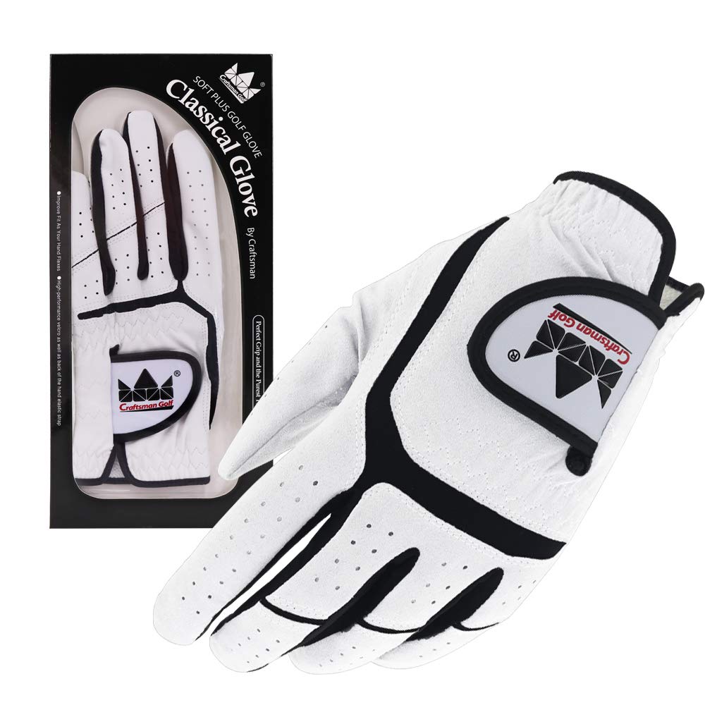 Craftsman Golf 3-Pack Golf Gloves White … (M)
