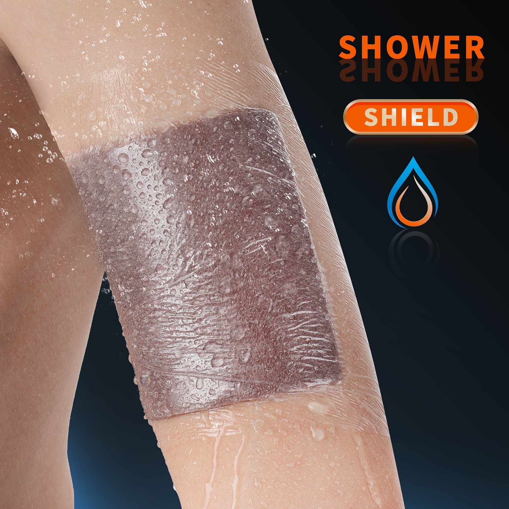 EalionMed Transparent Dressing, Wound Bandage, Adhesive Patch, 4'' x 4.75'', 50 Pack, Clear, Breathable, Comfortable, Shower Shield, Tattoo Bandage