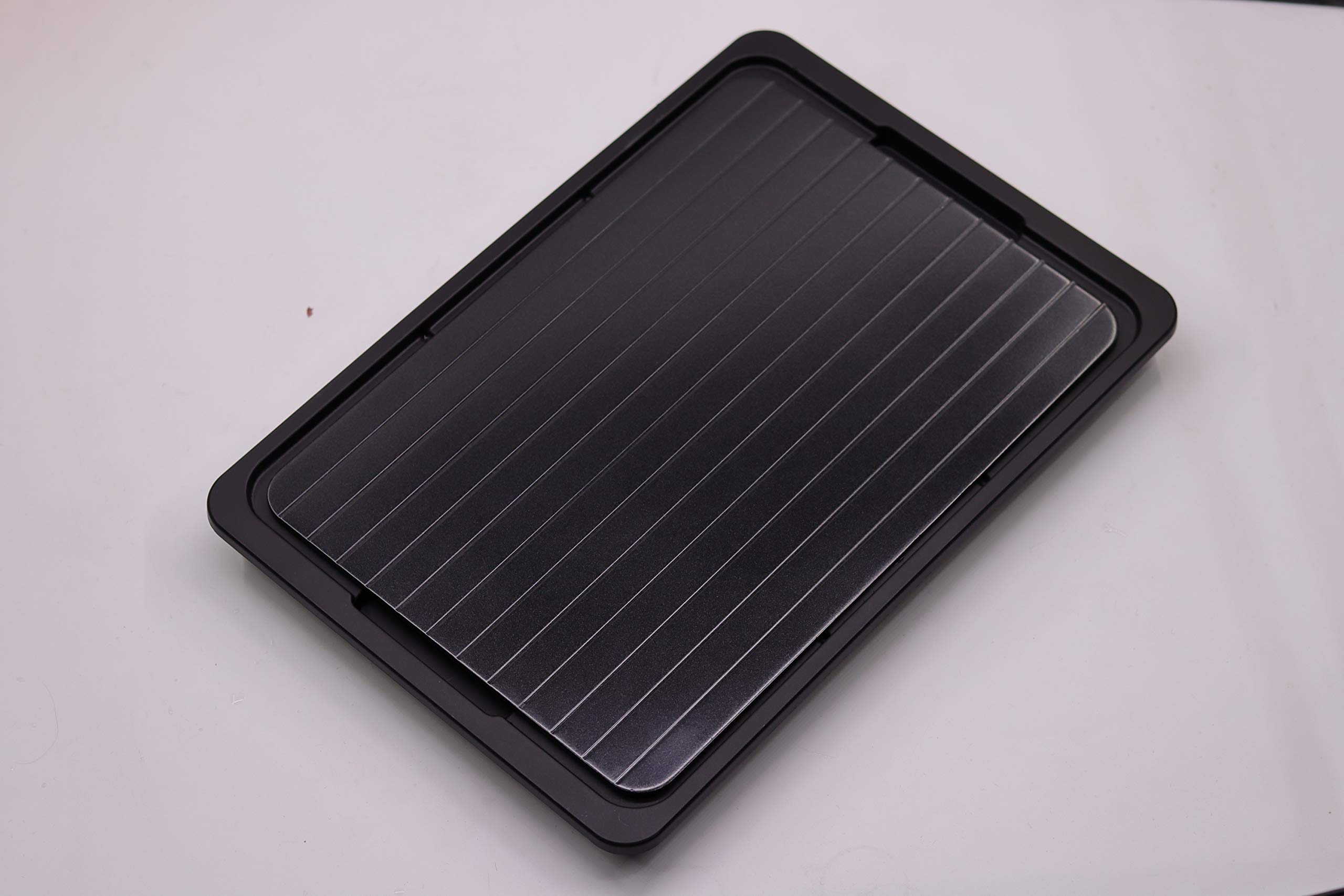 Duck Retail Defrosting Tray | Thawing Plate for Fast defrosting of Frozen Foods | Premium Quality Defrost Tray | with Bonus Drip Tray| Extra Thick (4mm) Non-Stick