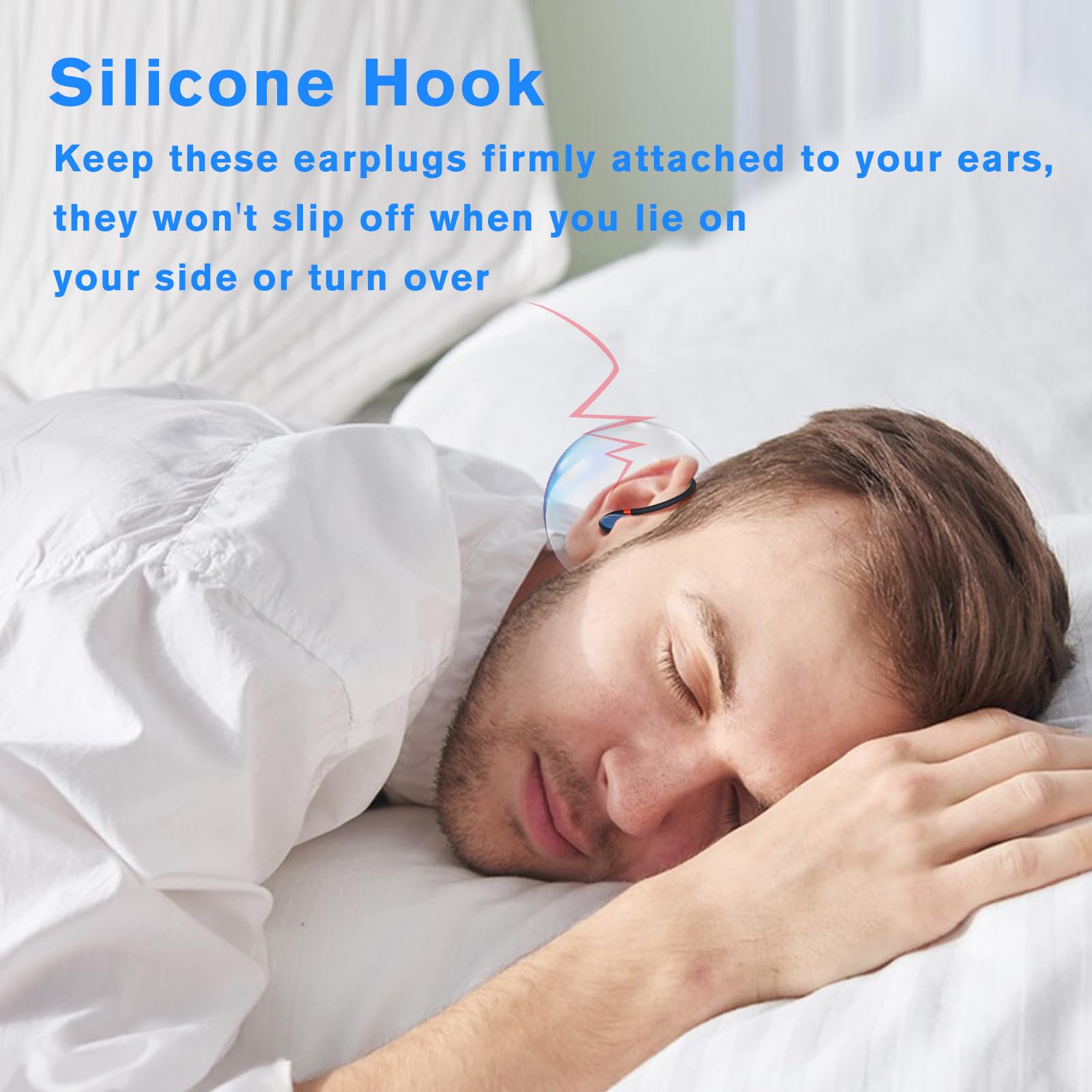 Ear Plugs for Noise Reduction, Soft Silicone Earplugs for Sleeping, Focus, Work & Hearing Protection - Romantic Design with Swan Shape, Reusable and Washable Ear Plugs with Portable Case