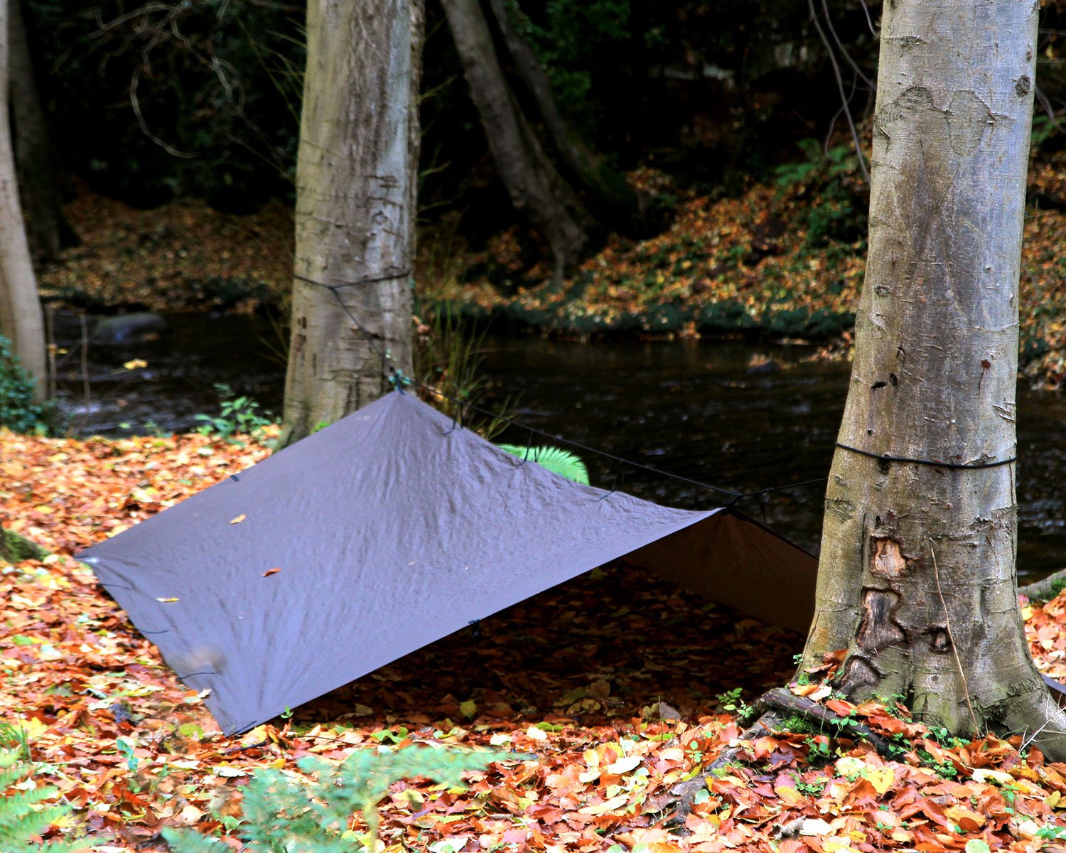 DD Hammocks - DD Tarp XL - Coyote brown (15ft x 10ft) - 100% Waterproof Lightweight & Multifunctional Rainfly Extra Large Tarp Tent Shelter for Camping Bushcraft & Hiking Adventure