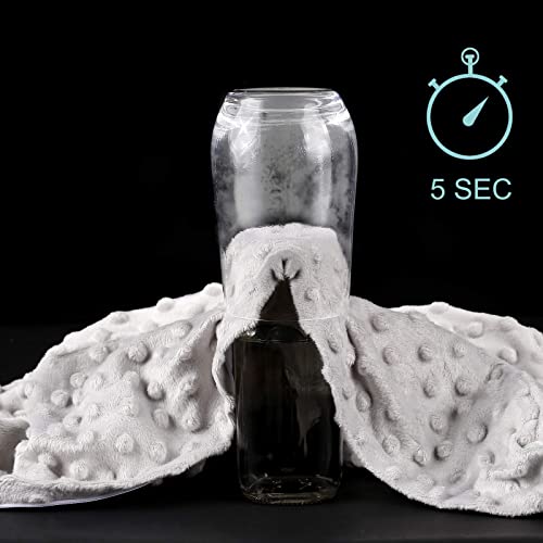 Vextronic Minky Nursing Pillow Cover 2 Pack Nursing Pillow Slipcovers for Breastfeeding Moms, Ultra-Soft Fit Standard Infant Nursing Pillows & Positioners for Baby Boy Girl