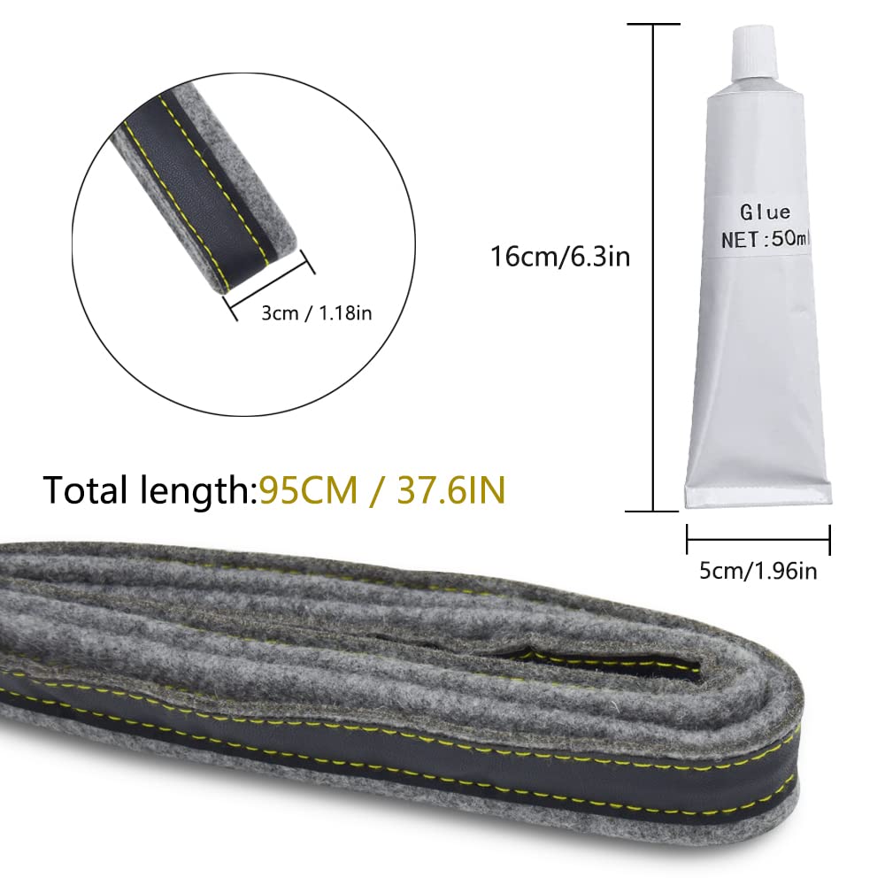 DC97-07618A Dryer Drum Gasket Felt Seal Replacement by BAY Direct for Samsung Dryers Compatible Part Number: AP4453798 PS4218879 PD00025731 3998155