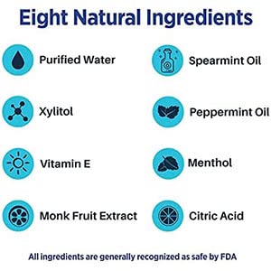 MetaQil Oral Rinse, Relieve Metallic, Bitter, Treatment Taste and Disorders, Natural Ingredients, Cools and Freshens Breath, 2 oz, 2 Count. Free Ilios Travel Cup