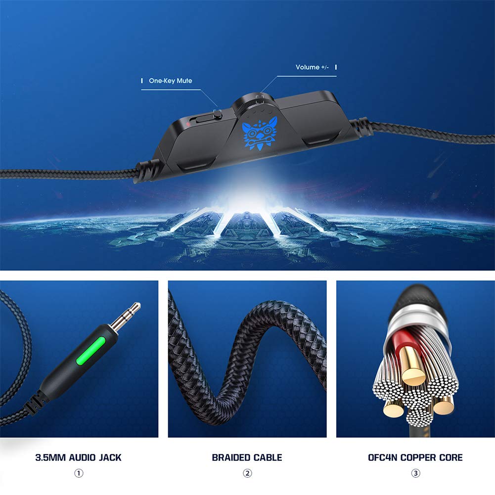 FEIYING Gaming Headset PC Gaming Headphones with Microphone Headset Over-Ear Noise Cancelling