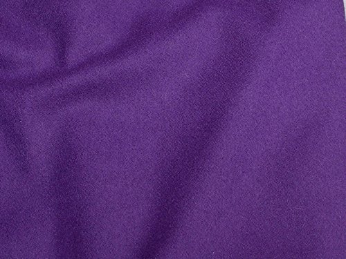 Purple Heavy Weight Wool Blend Fabric (Purple)