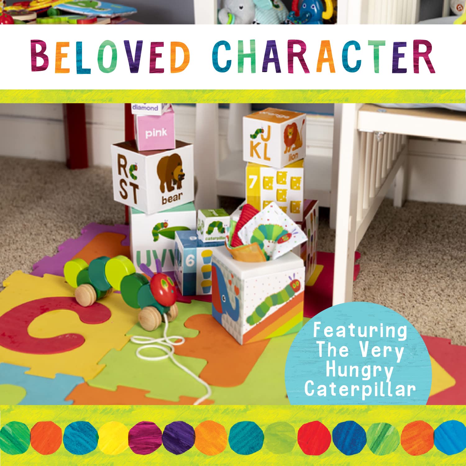 World of Eric Carle, The Very Hungry Caterpillar Wood Pull Toy