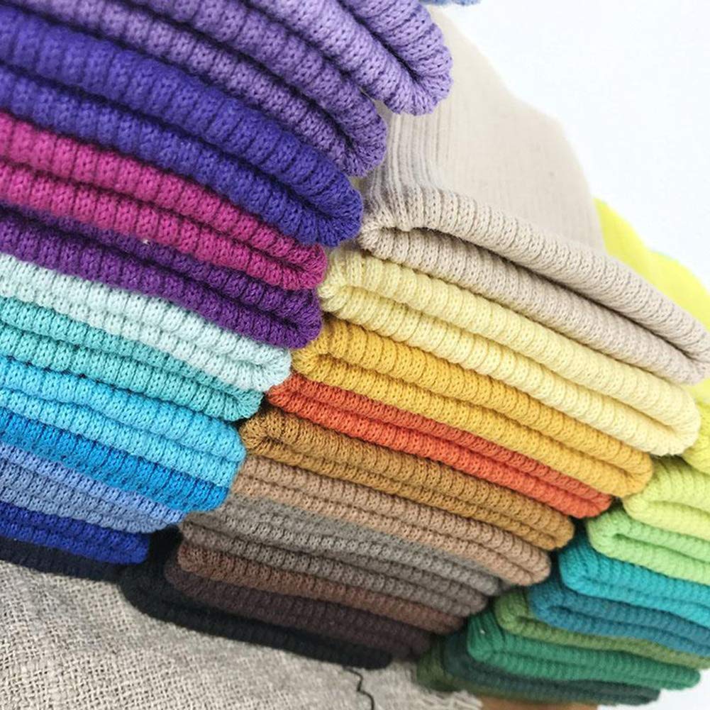 Tong Gu Tubular Knit Rib Cuff 39" x 2.8" Ribbed Trims Fabric for Sweater Jacket Coat Sewing DIY (Light Gray, 39“ x 2.8")