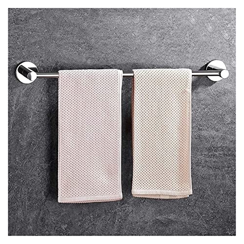 Towel BAR Rack Towel Rack Wall-Mounted Single Towel bar Rails, high-Molded Stainless Steel Towel Rod, Polished Silver Finish, for Bathroom Hardware and Kitchen and WC, 30 Cm ~ 120 cm Optional, (Size