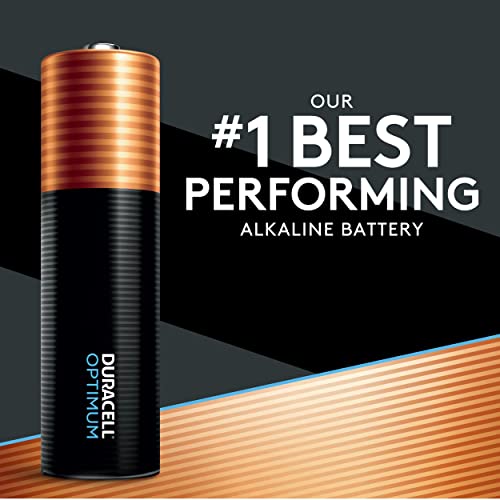 Duracell Optimum AAA Batteries with Power Boost Ingredients, 4 Count Pack Triple A Battery with Long-lasting Power, All-Purpose Alkaline AAA Battery for Household and Office Devices