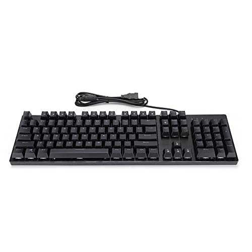 GOSHYDA Mechanical Gaming Keyboard,Durable 104 Key K550 RGB USB Mechanical Green Shaft Keyboard with Color Mixed Button Backlight,for Win System