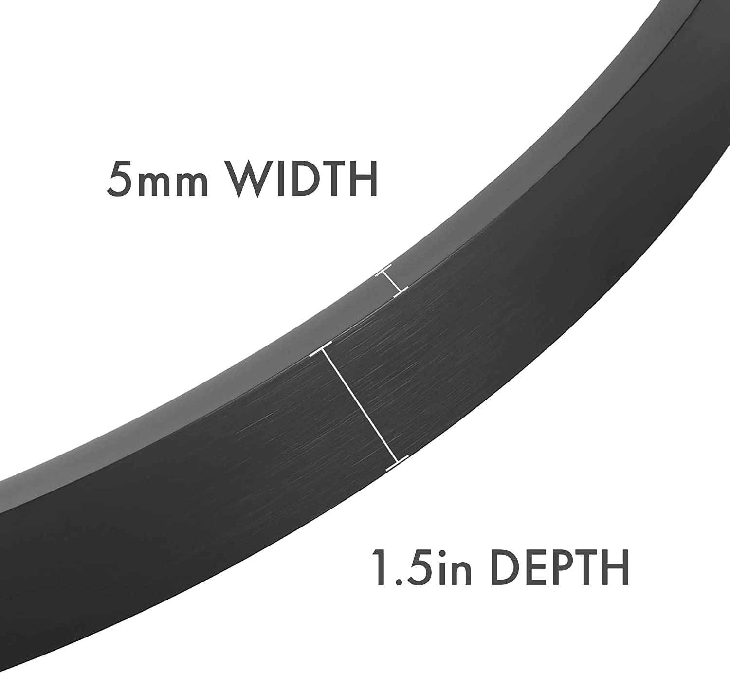 SHERBECK Black Round Bathroom Mirror Circle Wall Mirror 24X24 Wall Mounted Mirror for Living Room,Bedroom,Entryways Vanity(Black,24")