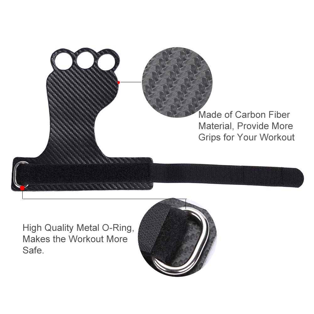 CRAZY FOXS Gymnastics Grips for Hand Protection Perfect for Crossfit Pull-ups Kettlebell Gymnastic Rings New Ergonomic Design (Small)