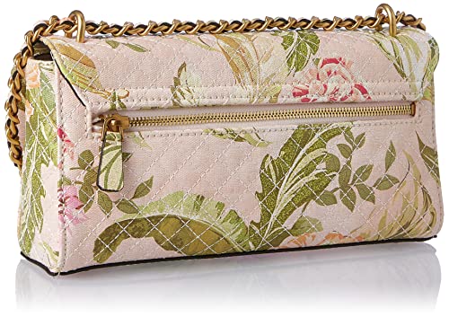 GUESS Nerina Convertible Crossbody Flap, Peach Floral