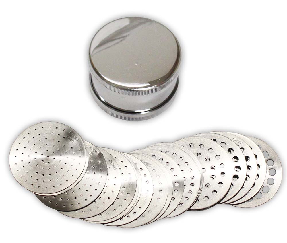 ToolUSA 23pc Precision Diamond Sorting Sieves Set for Jewelers & Gemologists | Accurate Grading & Easy Storage