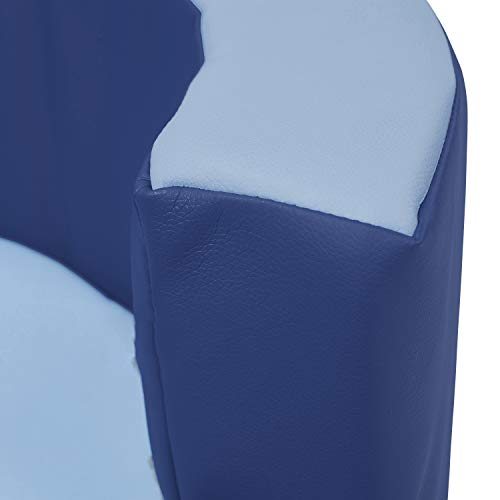Factory Direct Partners 10422-NVPB SoftScape Lil Personal Space, Cozy and Safe Foam Retreat for Babies and Toddlers to Read, Snack, or Relax - Navy/Powder Blue