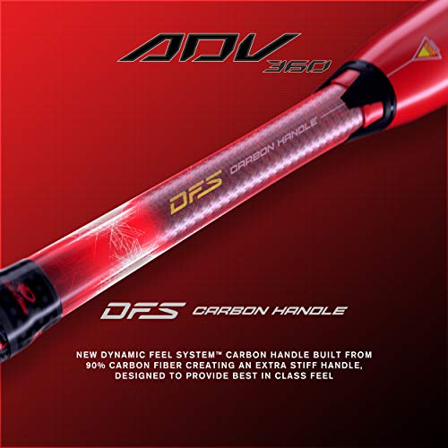 EASTON ADV1 360 -12 USA Youth Baseball Bat, 2 5/8 in Barrel, 28 in / 16 oz, 2021, 1 Piece Composite, Launch Comp 360 Barrel Design, Carbon Zero Vibration Handle, Power Boost, Lizard Skin Grip
