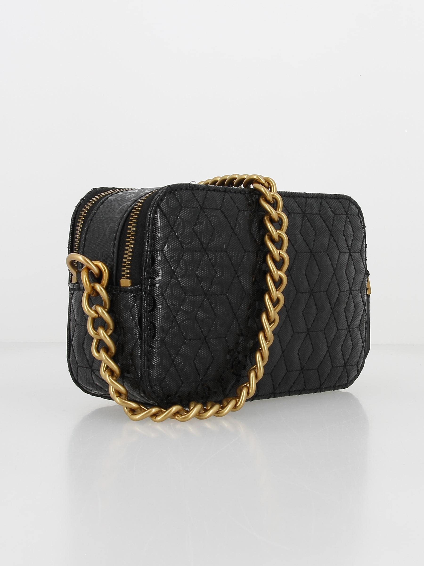 GUESS Womens Noelle Camera Crossbody, Black, One Size US