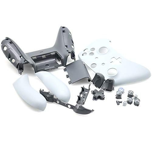 Deal4GO Full Housing Shell kit with Full Button Set Thumbstick Replacement for Xbox One Wireless Controller 1708 Grey/Green