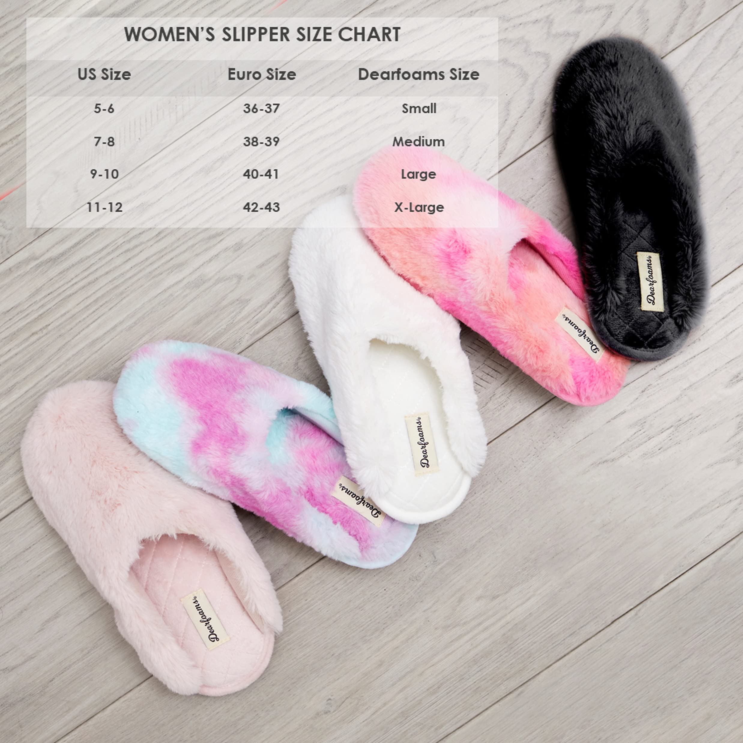 Dearfoams Women's Slide Slipper, Sleet ,medium