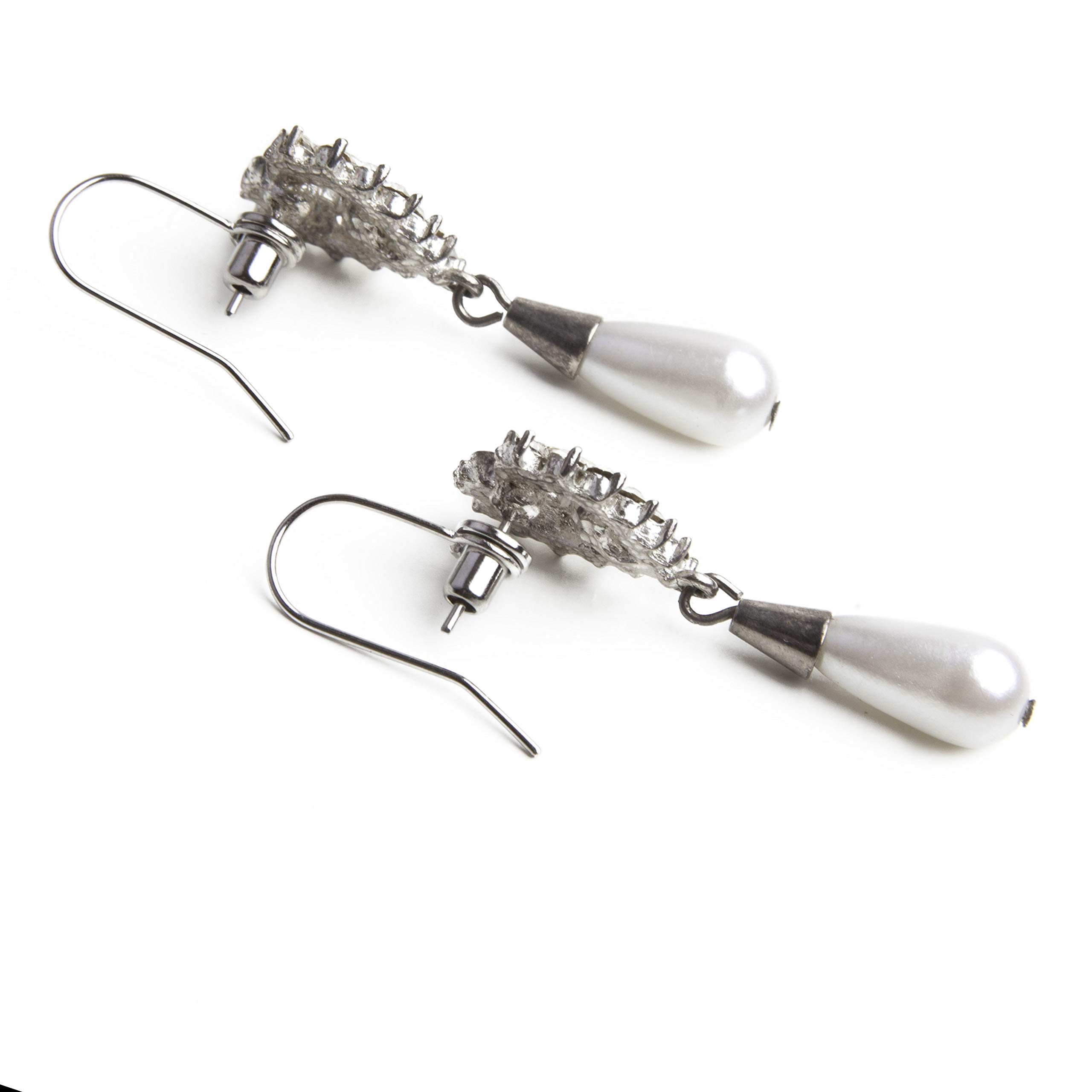 E'arrs Earring Converters | Silver Post Studs to Fish Hook Wire | 1 Pair
