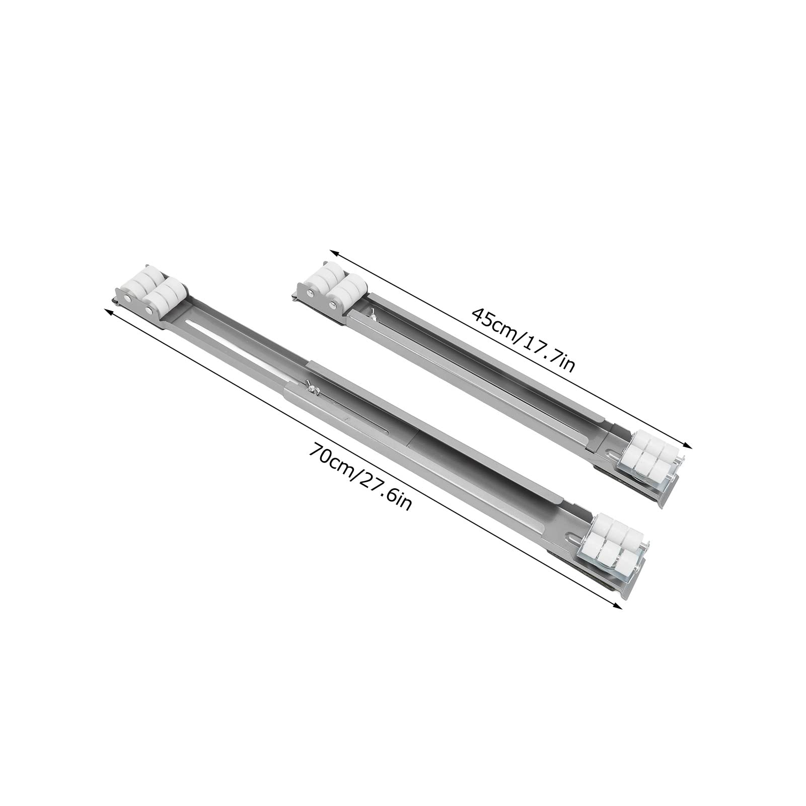 Furniture Dolly Mobile Roller, 300KG Load Bearing Extensible Appliance Roller, Fridge Stand Moving Cart with Adjustable Height Lifting Tool Lever for Washing Machines Refrigerators Dryers (Silver)
